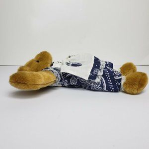 Fiesta | Toys | Fiesta Brown Teddy Bear Blue Bandana Dress Plush | Poshmark